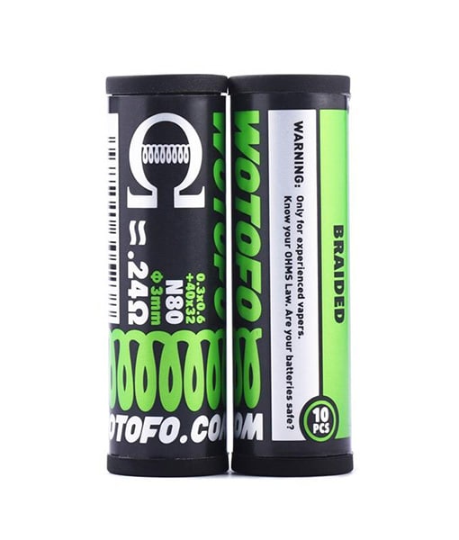 Wotofo Braided Pre-Built Coils - 10 Pieces – KMG Imports